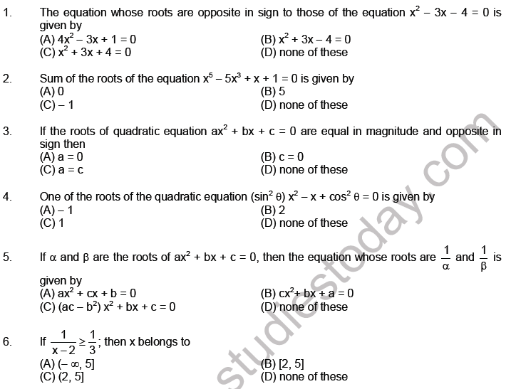 Linear Equations Multiple Choice Test Pdf Tessshebaylo